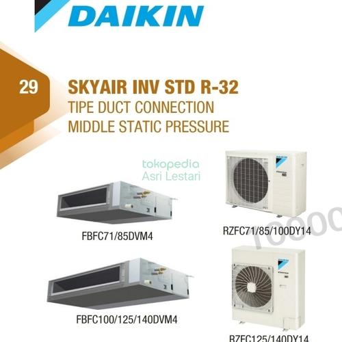 Jual AC Split Duct Inverter DAIKIN 3 PK Thailand (3 Phase) FBFC71DYM4 ...