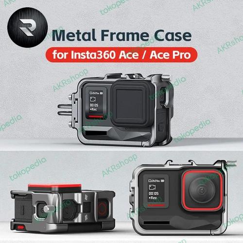 Jual aMagisn Metal frame case for insta360 ace pro metal cage frame ...
