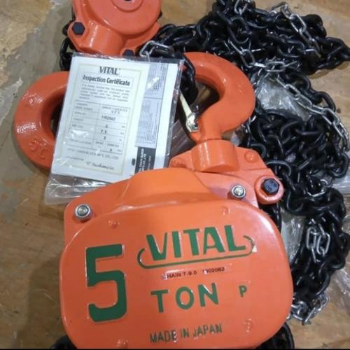 Jual CHAIN BLOCK VITAL 5TON X 3MTR / VITAL CHAIN BLOCK 5 TON X 3 MTR ...