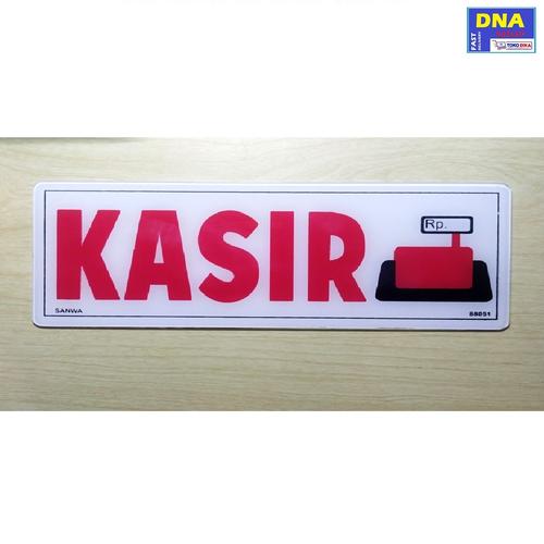 Jual Sign label acrylic KASIR sign board petunjuk tanda peringatan ...