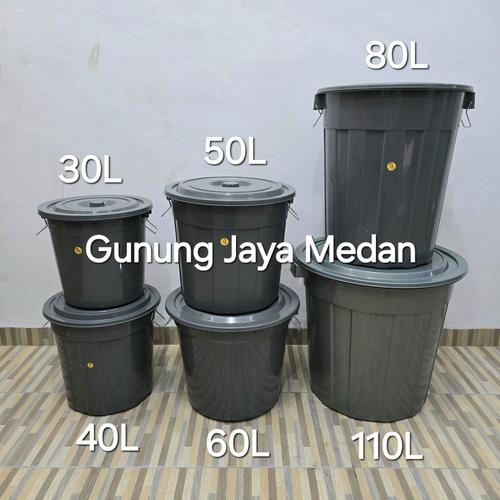 Jual Tong Air Plastik Bertutup Berbagai Ukuran Tempat Penampungan ...