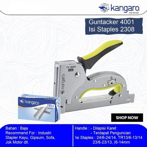 Jual Staples Tembak Jok Kulit Motor / Stapler Kayu Guntacker TS 4001 ...