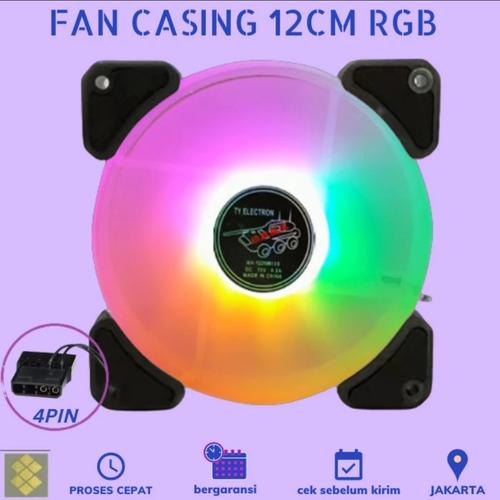 Jual FAN RGB12CM / FAN Casing RGB / FAN CASING 12CM FULL COLOUR SOFT ...