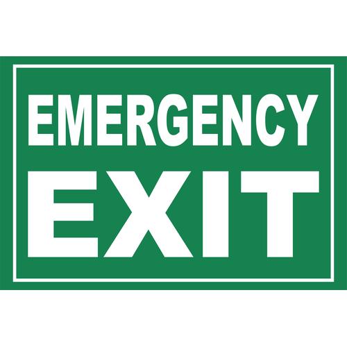 Jual Sign Akrilik K3 Rambu Safety Emergency Exit 20 X 30 Cm - Hijau ...