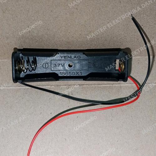 Jual holder tempat rumah baterai battery batre 18650 single kabel idp ...