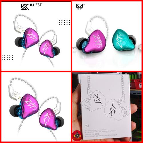 Jual KZ ZST X dual driver IEM Earphone Headset mic knowledge Zenith in ...
