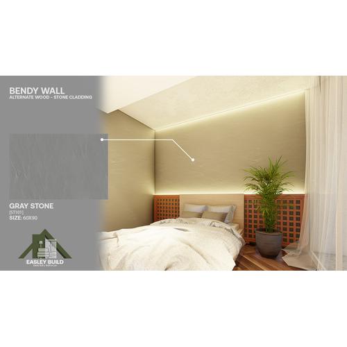 Jual Wall Panel Batu / Pelapis Dinding Batu / Bendy Wall GREY STONE ...