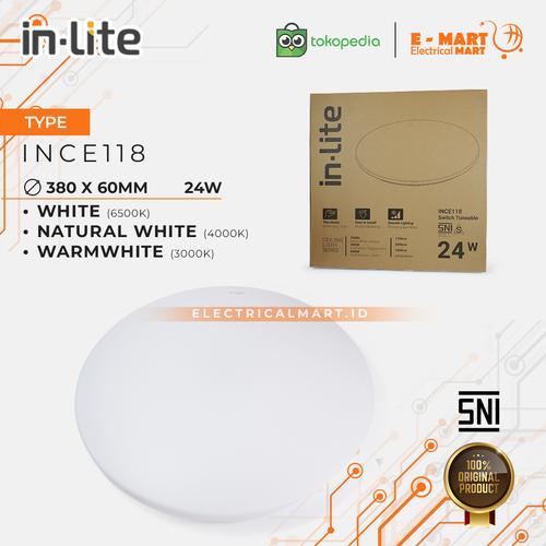 Jual INLITE Kap Baret Plafon LED Ceiling Lamp 24W Bulat Outbow 3 warna ...
