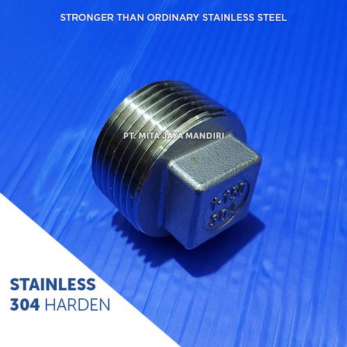 Jual Square Plug 1" SS304 TEBAL Stainless SS 304 1 inchi Fitting ...