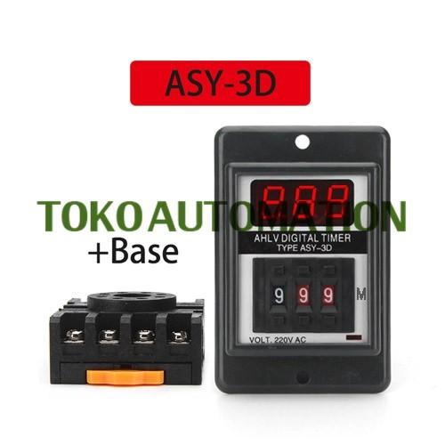 Jual ASY-3D 1S Ke 999M 220V AC Digital Timer Time Delay Relay + Socket SD1 - Jakarta Utara ...