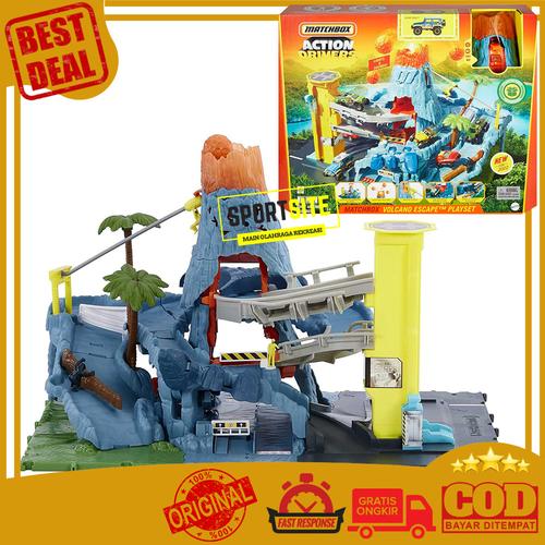 Promo Matchbox Action Drivers Volcano Escape Playset Track Hot Wheels ...