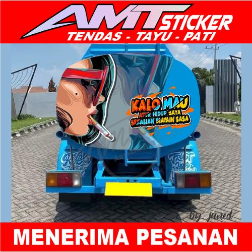 Promo Stiker Decal + Truck Tangki Ukuran 200x150 Cm + Bebas Custom ...