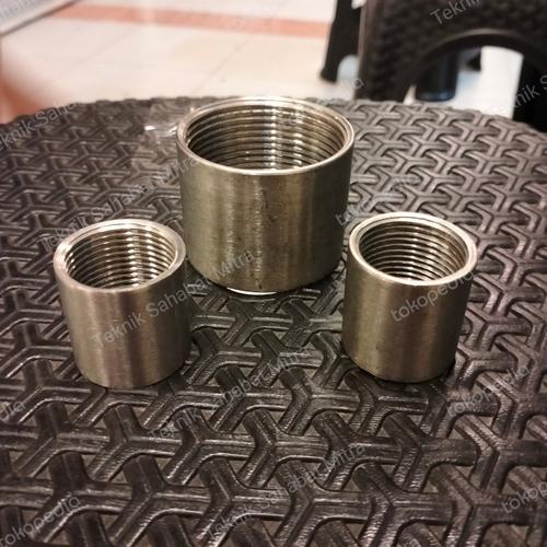 Jual PIPA SOCKET STAINLESS DRAT 2" INCH / SOCKET PIPA DRAT DALAM SS304 ...