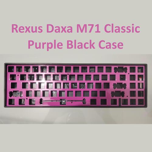 Promo Rexus Daxa M71 Classic Mechanical Keyboard Case Painted Purple ...