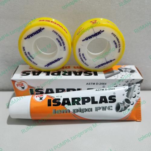 Jual LEM PIPA PVC ISARPLAS TUBE DAN SEAL TAPE - Jakarta Pusat - RUMAH ...