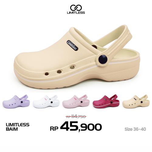 Promo Sandal Baim Wanita Slop Sendal Medis Wanita Slip On Ringan Empuk ...