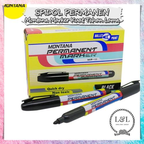 Promo Spidol Permanent Montana Hitam Spidol Papan Tulis Permanent ...