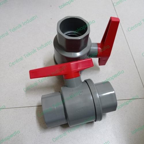 Jual Ball Valve PVC AW 4" inch Model Socket/Stop Kran Air PVC Model ...