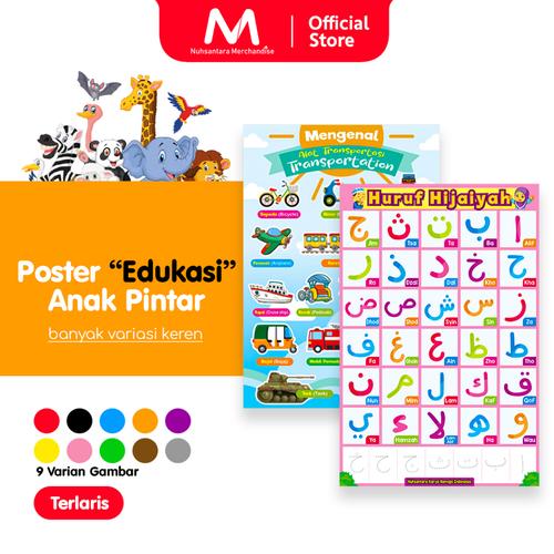 Promo Poster Edukasi Anak / Poster Belajar PAUD TK SD / Mainan Edukasi ...