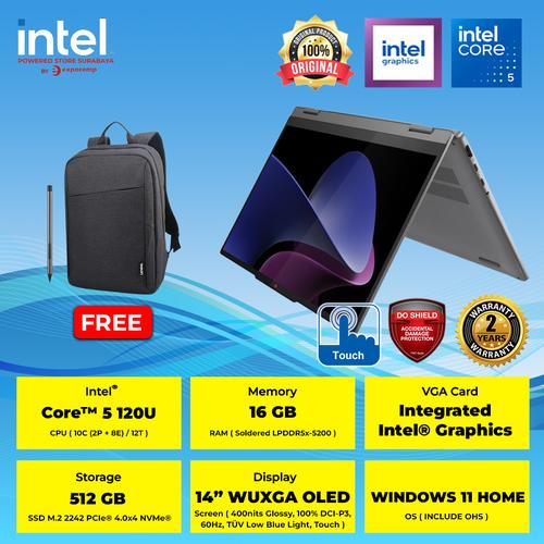 Jual LENOVO IDEAPAD 5 2-in-1 14IRU9 GREY 0EID INTEL CORE 5 120U 16GB ...