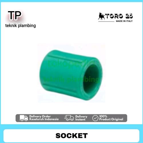 Jual Socket Sok PPR Toro / Sambungan pipa ppr air panas air dingin - 4 ...