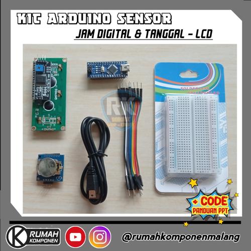 Jual KIT ARDUINO DIGITAL CLOCK JAM TANGGAL LCD I2C STEM DIY TUGAS ...