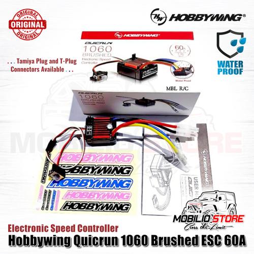 Jual Hobbywing Quicrun 1060 Brushed ESC Waterproof 60A Speed Controller ...
