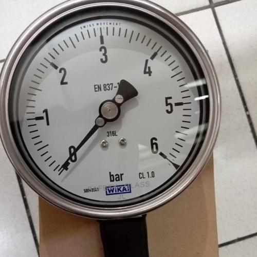 Jual wika pressure gauge 4 inch 0-6 bar 1/2" NPT SS Original Wika - Jakarta Barat - ERA SUKSESS ...
