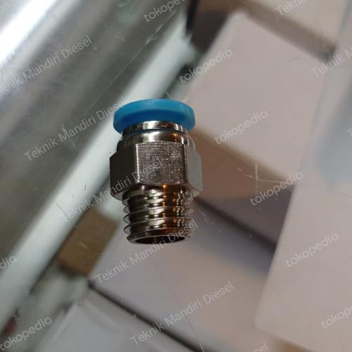 Jual Nepple pneumatic / nepple angin PC 8-02 (M12) Drat Kasar - Jakarta ...