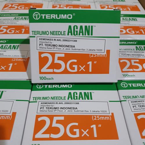 Jual Needle Terumo 25 G / Needle Agani 25G / Jarum Suntik Terumo isi ...