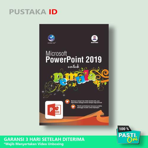 Jual Buku Microsoft PowerPoint 2019 Untuk Pemula - Kota Tangerang - Pustaka ID | Tokopedia