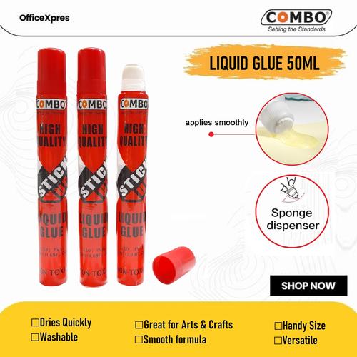 Jual Liquid Glue 50ml / Lem Cair 50ml / Lem Kertas / Lem Liquid Combo ...