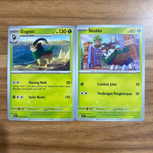 Jual Kartu Pokemon TCG Indonesia Staple sv1s Skiddo Evolusi Gogoat ...