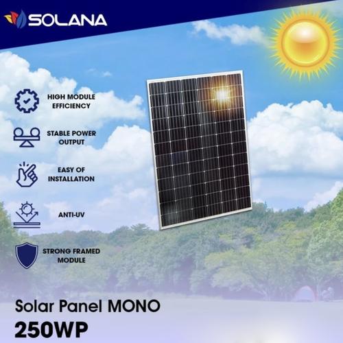 Jual SOLANA SOLAR PANEL MONO Black 250WP |PV MODUL SOLAR CELL 250 WP ...