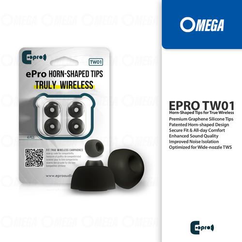 Jual EPRO TW01 Horn-shaped Silicone Tips/Eartips for True Wireless TWS ...