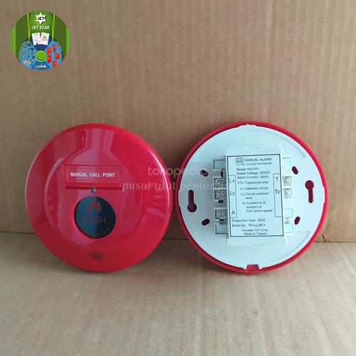 Jual Hooseki HS-FP1 Tombol Kanan Manual Call Point Alarm 24VDC Tombol ...