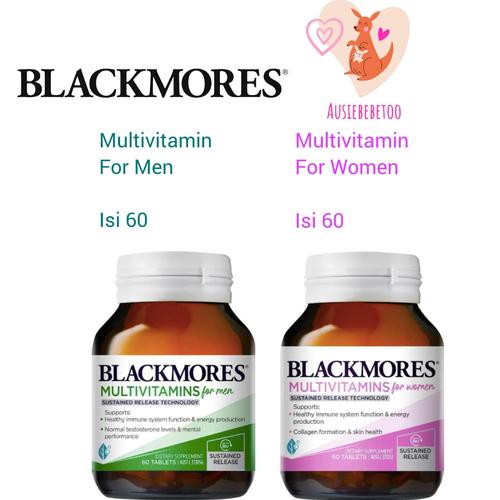 Jual Blackmores Multivitamin For Men / women Sustained Release 60 tablets - For men isi 90 ...