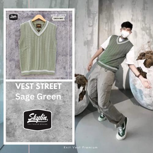 Jual Rompi Rajut pria korean Style sweater Vneck polos Premium / Vest ...