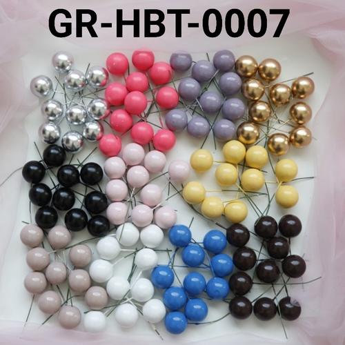 Jual GR-HBT-0007 Cake topper hiasan kue bola emas perak biru pink putih ...