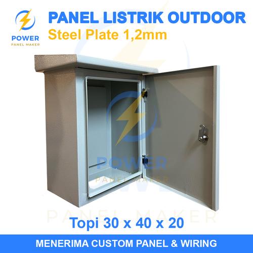 Jual Box Panel Listrik Outdoor 40x30x20 SPHC 1.2mm RAL 7032 - 30x40x20 ...