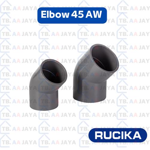 Jual elbow 45 derajat rucika aw tebal knie fitting pvc 1 inch - Kab ...