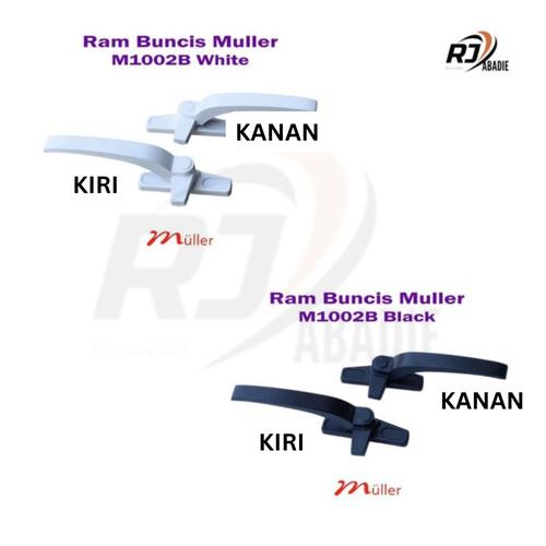 Jual Kunci Jendela Grendel Rambuncis Aluminium Muller M1002B White ...