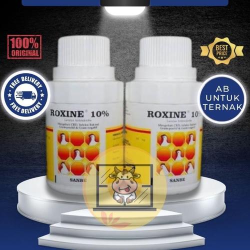 Jual ROXINE 10% ORAL @100 ML ANTIBIOTIK PERNAFASAN CRD DAN SPEKTRUM ...