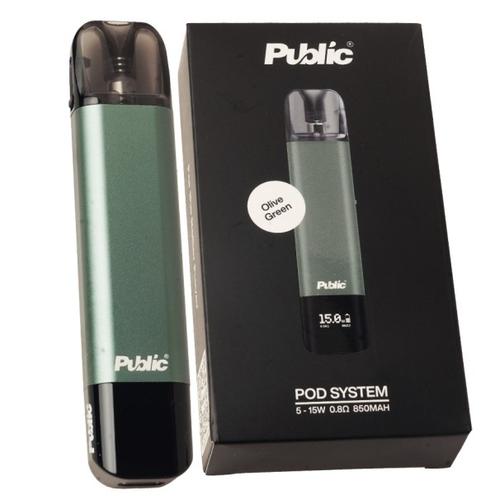 Promo Pod Vape Public Pod Kit 15W 850Mah Olive Green Authentic By ...