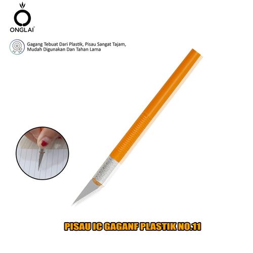 Jual Pisau IC Pen Cutter pisau ukir Gagang Plastik No 11 - Jakarta ...
