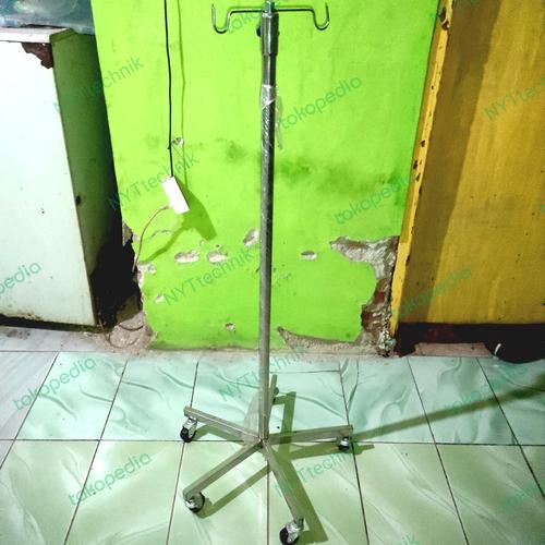 Jual tiang infus stainless steel kaki 5 tiang infus rumah sakit - Kab ...