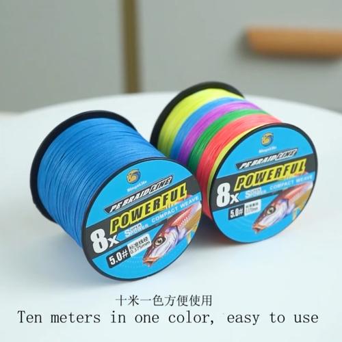Jual Tali Pancing Tahan Aus 300m Braided Fishing Line Senar PE X4 X8 ...