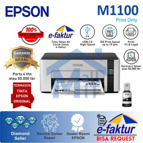 Promo Printer EPSON M1100 M-1100 M 1100 Monochrome Inkjet Print Only ...