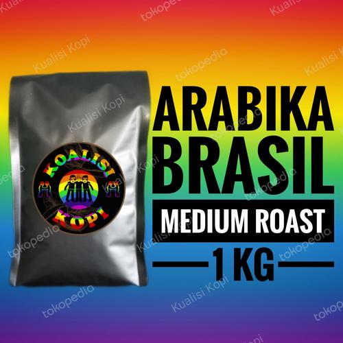 Jual Kopi Arabika Brasil 1Kg Espresso Kopi Susu/Vietnam Drip/V60 Tubruk ...