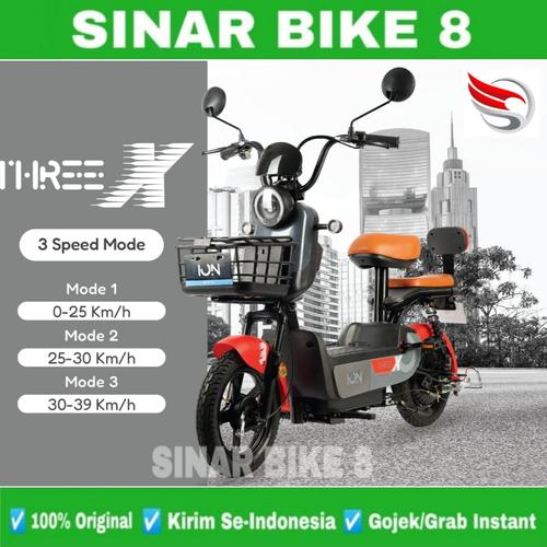 Jual Sepeda listrik ION THEREE BY ELEMENT 350 Watt Electric E-Bike ...